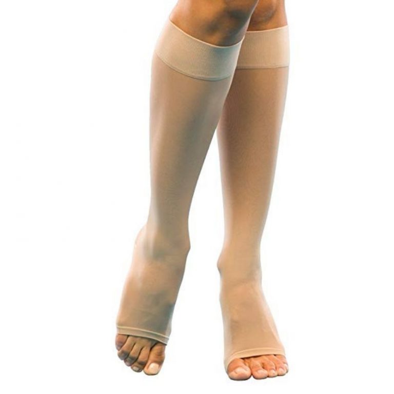 Sigvaris Sheer Fashion Calf-High Open Toe - SunMED Choice