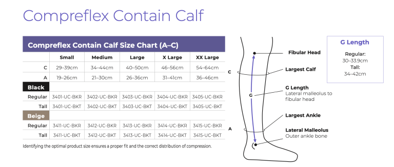 Sigvaris Compreflex Contain Calf - SunMED Choice