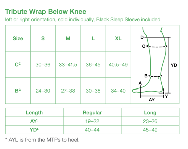 Lohmann & Rauscher Tribute Wrap Sleep Sleeve Below Knee - SunMED Choice